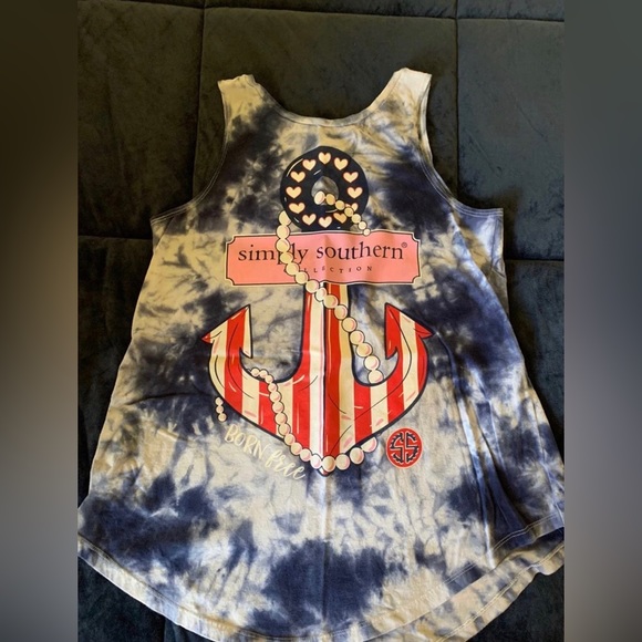 Simply Southern | Tops | Tie Dye Simply Southern Tank Top | Poshmark